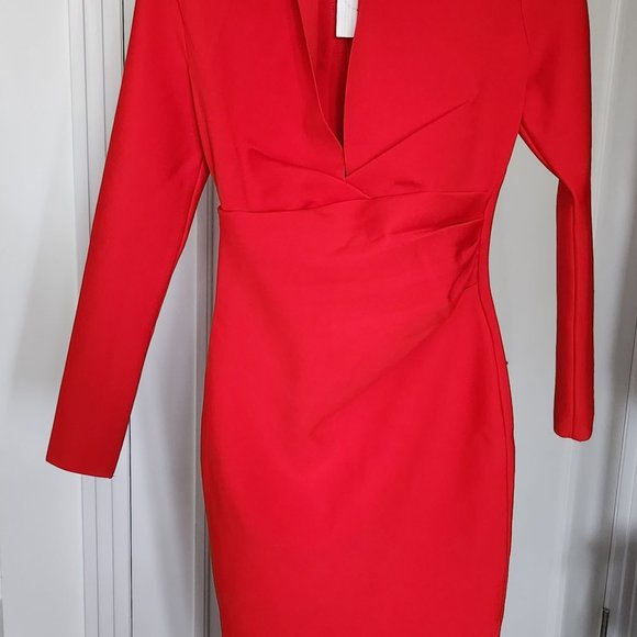 Bella Barnett | Dresses | Bella Barnett Red Bandage Dress | Poshmark
